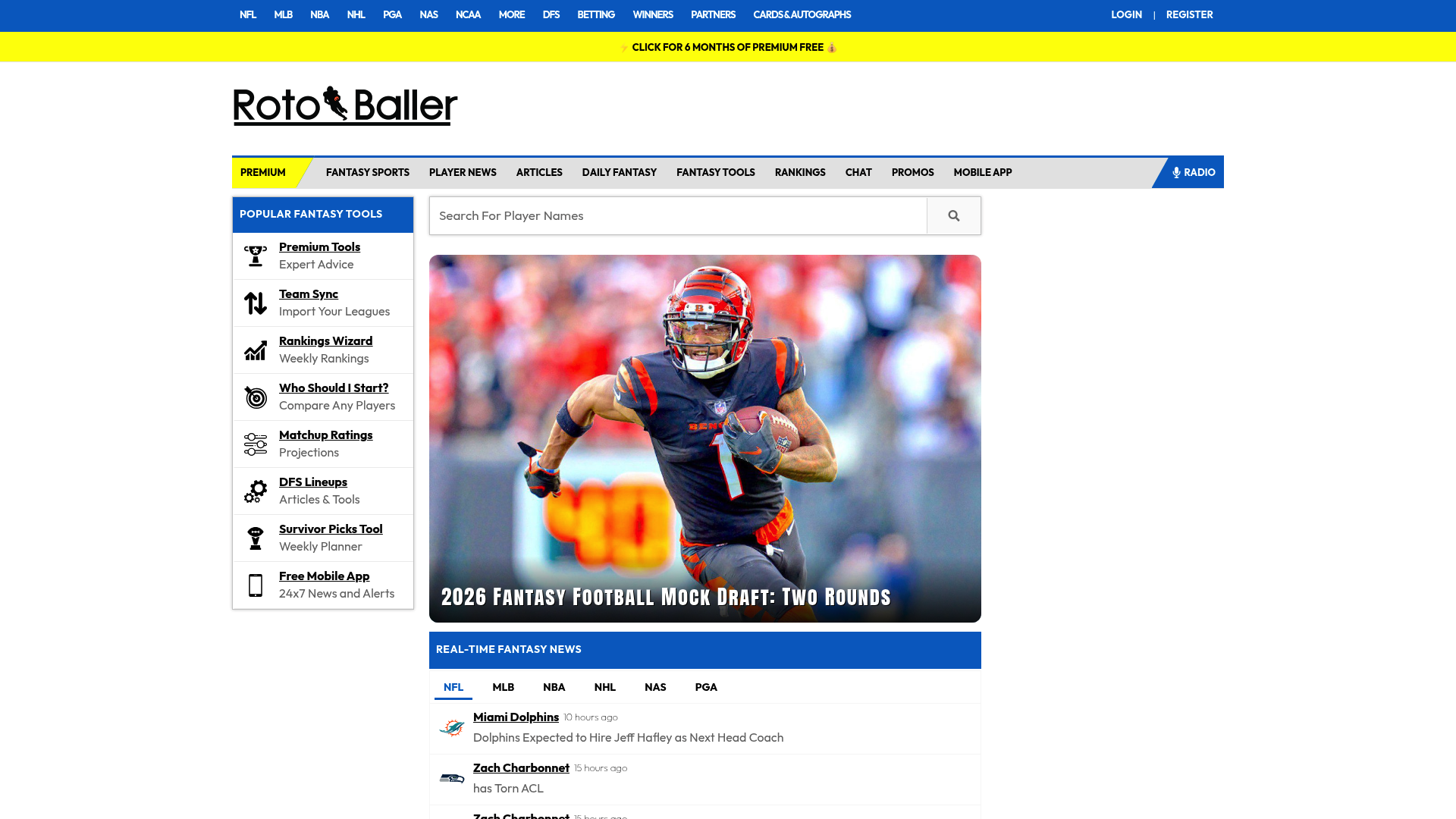 Rotoballer Review 2026 – Worth It? | SportBot AI
